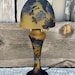 Art Nouveau Galle Style Romanian Glass Mushroom Table Lamp 18" - Etsy