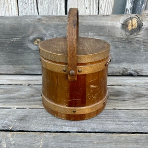 C1940s Primitive Wooden Farmhouse Firkin Jerywil Lined With Handle - Etsy