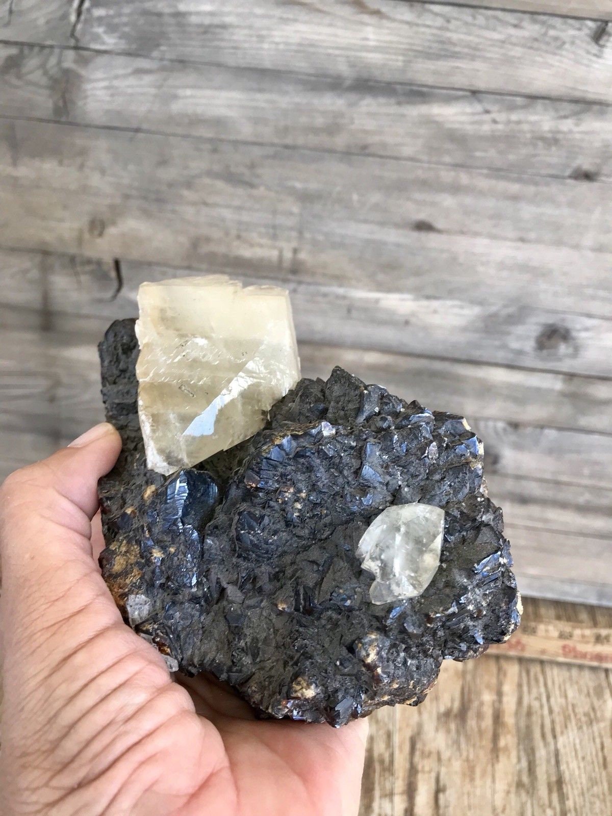 Calcite On Sphalerite Rock Specimen 5.75 Natural History | Etsy