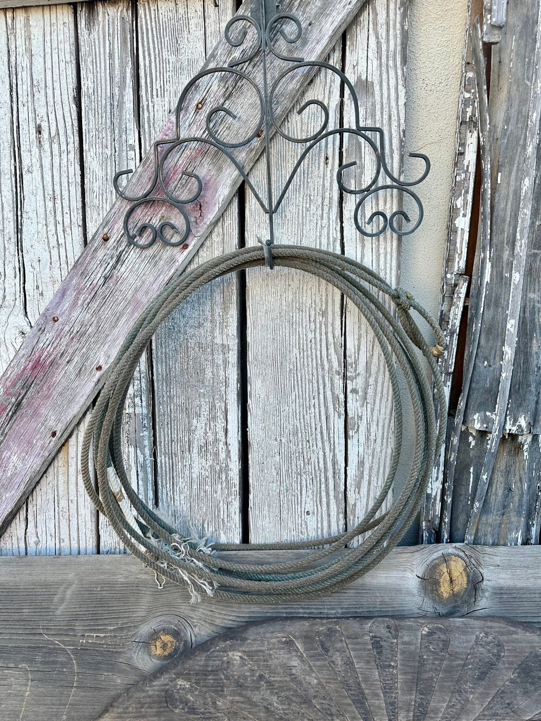 Vintage Western Cowboy Lasso Lariat Rustic Barn Find - Etsy