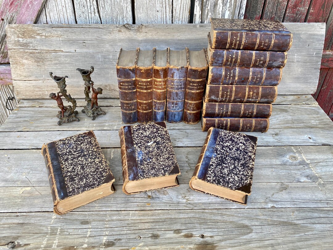 1850-1851 Antique Goethe’s Sammtliche Werkes in German Complete Set of ...