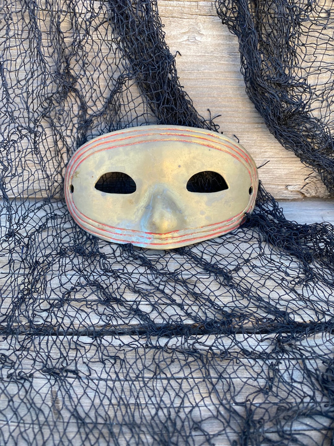 Mid Century Vintage Decorative Brass Masquerade Mask Made in India - Etsy