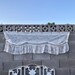 Vintage Beige Floral Lace Queen Ann Festoon Gathered Valance 60" X 22 ...