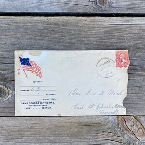 1898 Spanish American War Camp George H Thomas Letter Cover Envelope - Etsy