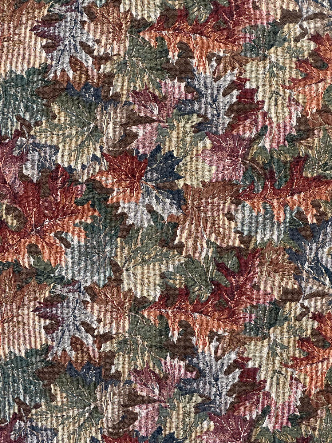 Vintage Autumn Leaves Upholstery Fabric 74” X50” - Etsy
