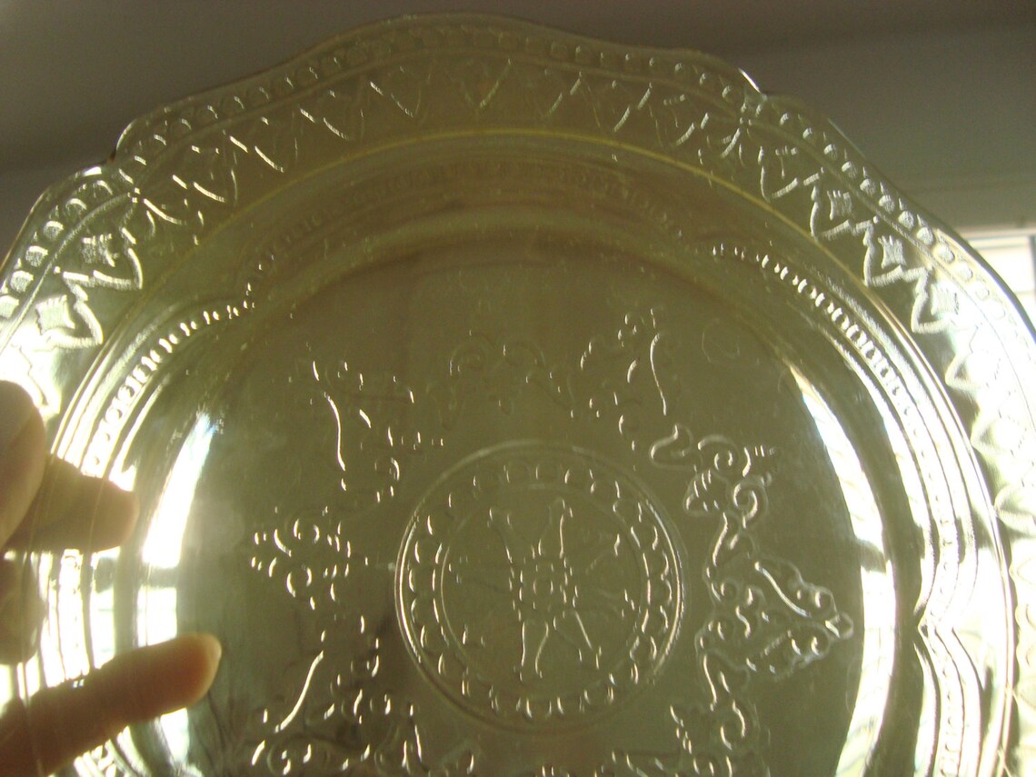 Yellow Depression Glass Patrician Spoke Pattern by Federal | Etsy