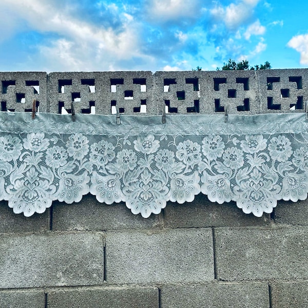 Blue Floral Valance - Etsy