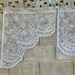 3 Piece Valance N Swags White Lace Curtain Set Pastel Accents - Etsy