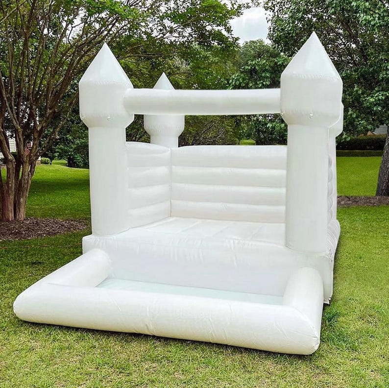 Small White Bouncy Castle With Ball Pit Commercial Grade - Etsy