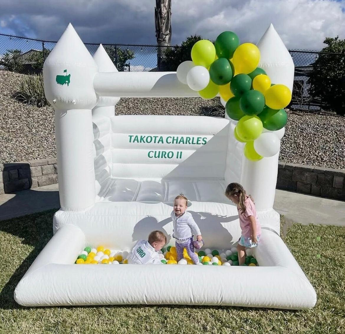 Small White Bouncy Castle With Ball Pit Commercial Grade - Etsy