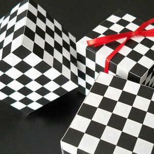 Checkered Favor Boxes - Etsy