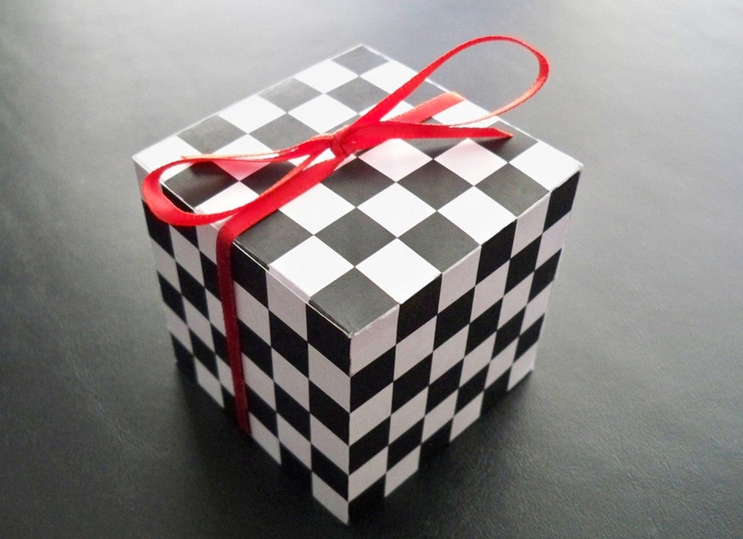 Checkered Favor Boxes - Etsy