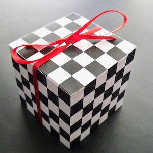 Checkered Favor Boxes - Etsy