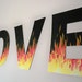 Custom Fire Letter Banner - Etsy