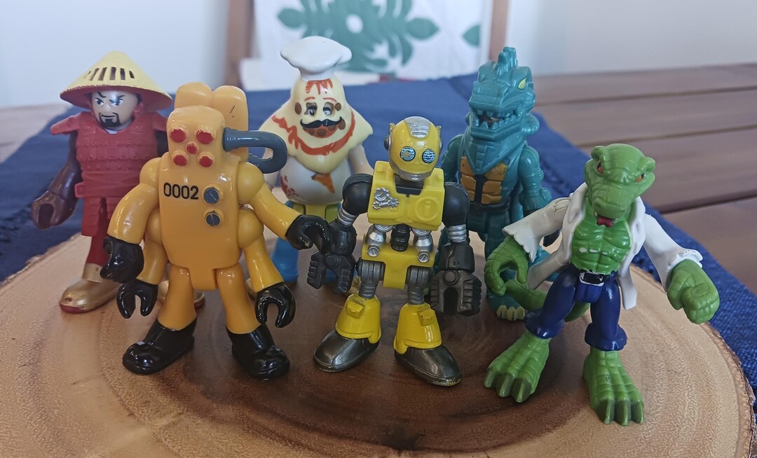 Imaginext Set of 6 Assorted Figures Include the Lizard Marvel and ...