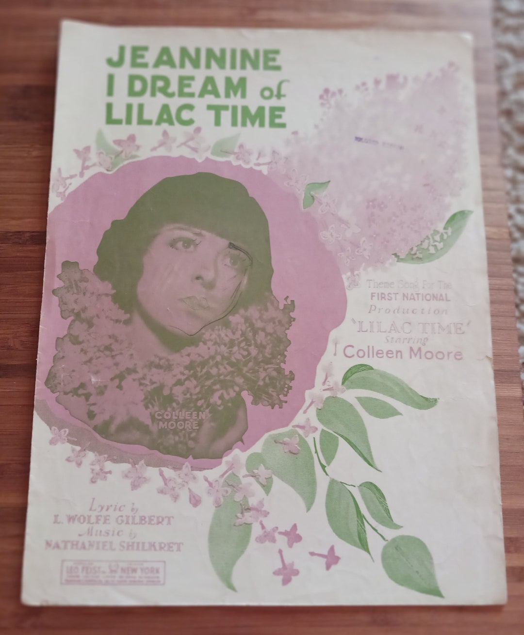 Jeannine I Dream of Lilac Time by Nathaniel Shilkret Vintage Sheet Music - Etsy