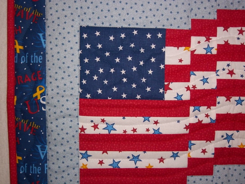 Mini Quilted Flag Wallhanging | Etsy