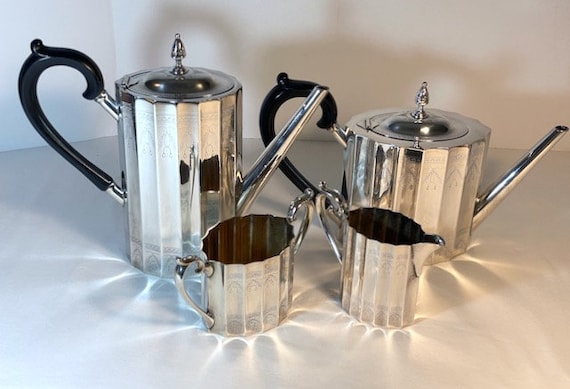 Lunt Silversmiths Art Deco Silver Plate Coffee/tea Service Set - Etsy
