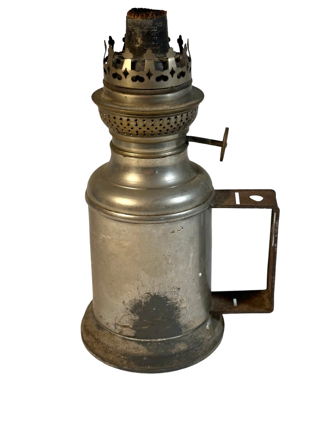 Antique Tin Oil Lamp W/ Handle Made in Germany Importe D'allemagne ...