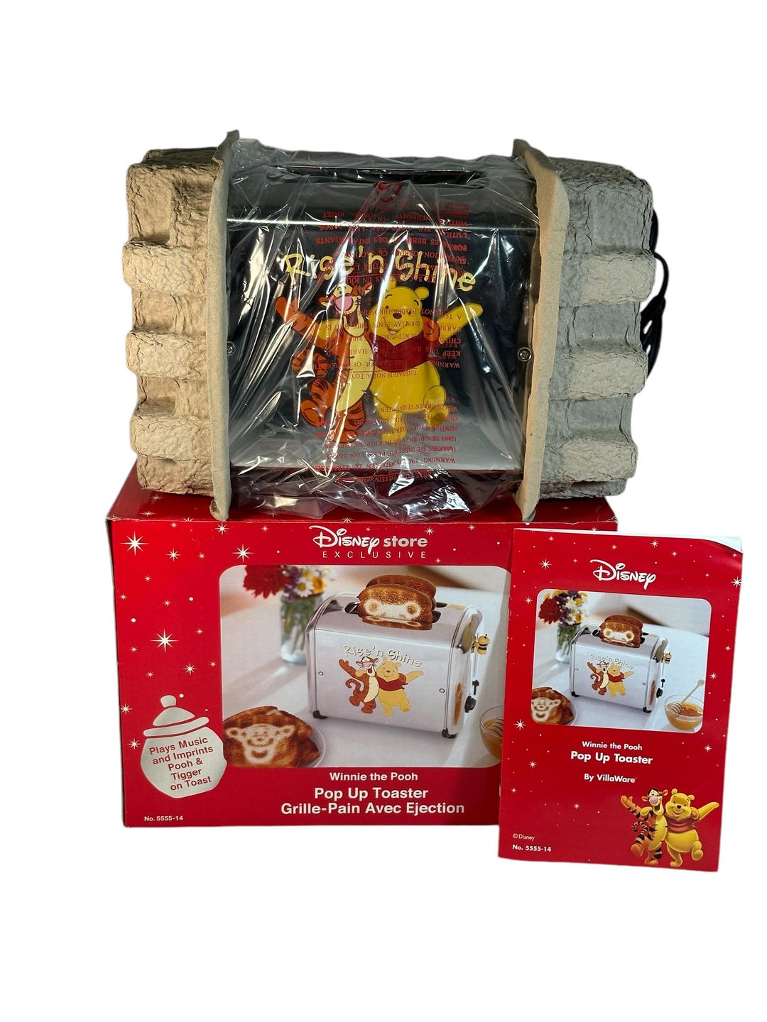 Vintage 90s Disney Store Winnie the Pooh Pop up Musical Toaster W/ Box ...