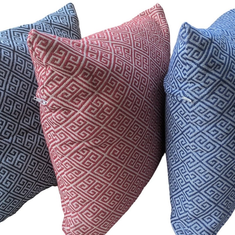 Greek Key Cushion - Etsy