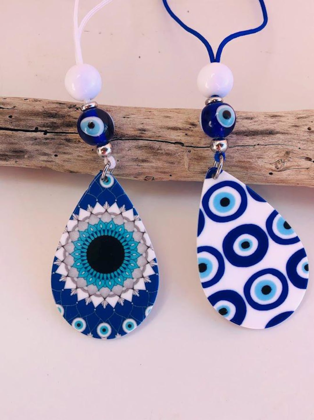 Evil Eye Car Mirror Charm - Evil Eye Protection - Mandala Evil Eye ...