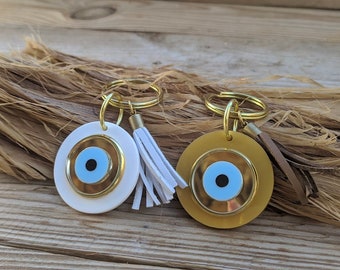 Evil Eye Keychain Lucky Evil Eye Keychain Evil Eye Key Ring - Etsy
