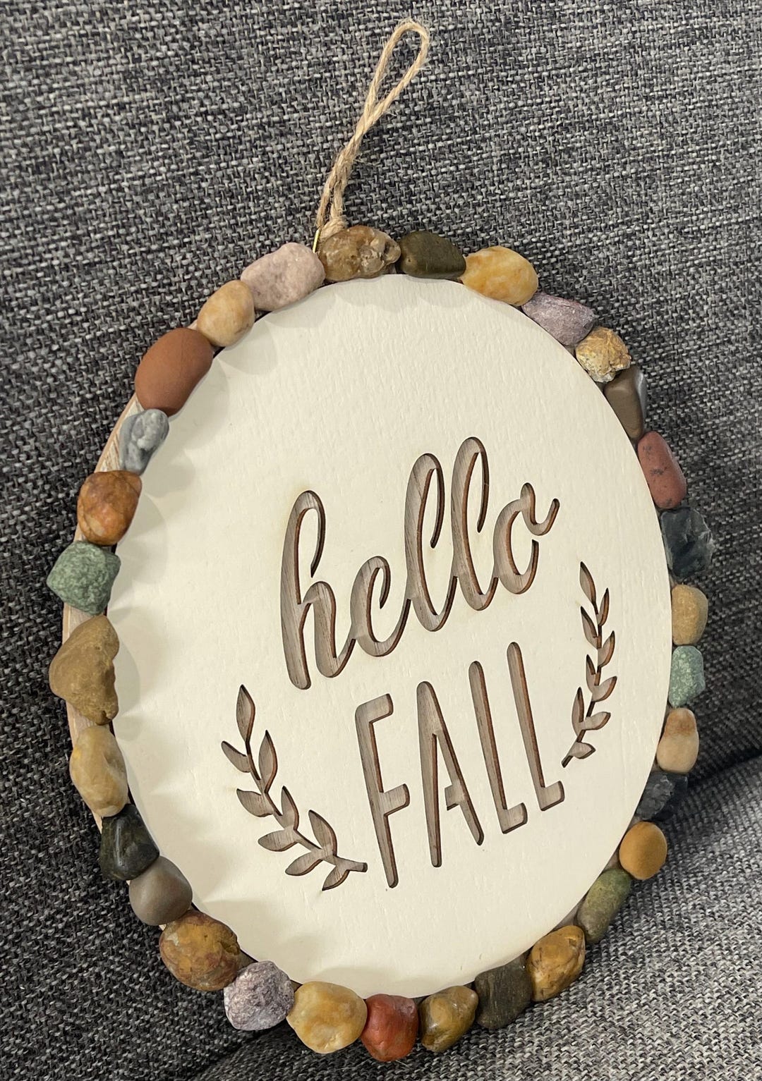 Welcome Home Fall Rock Art Decor - Etsy