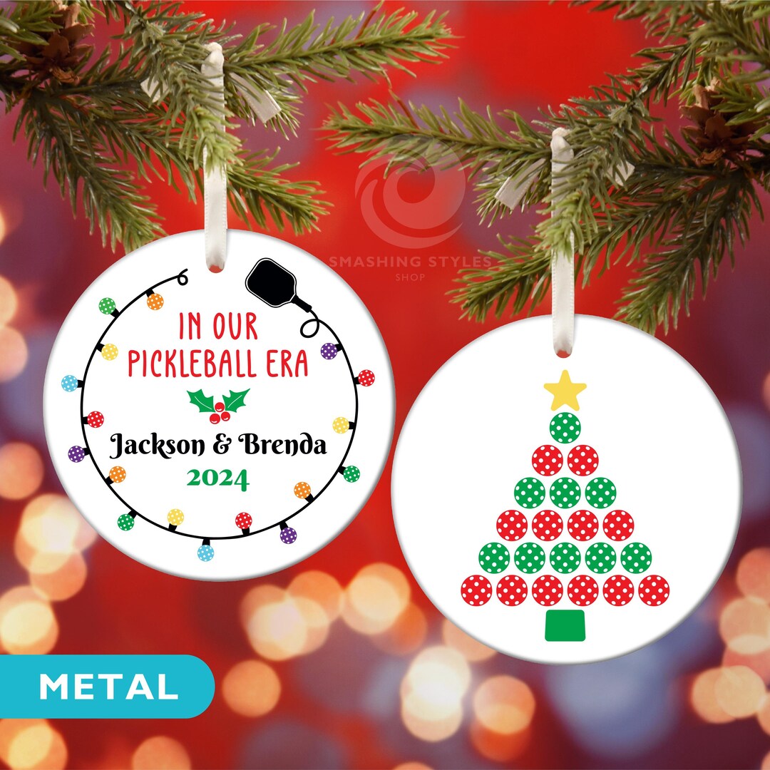 Personalized Christmas Ornament for Pickleball Players, in Our Pickle ...