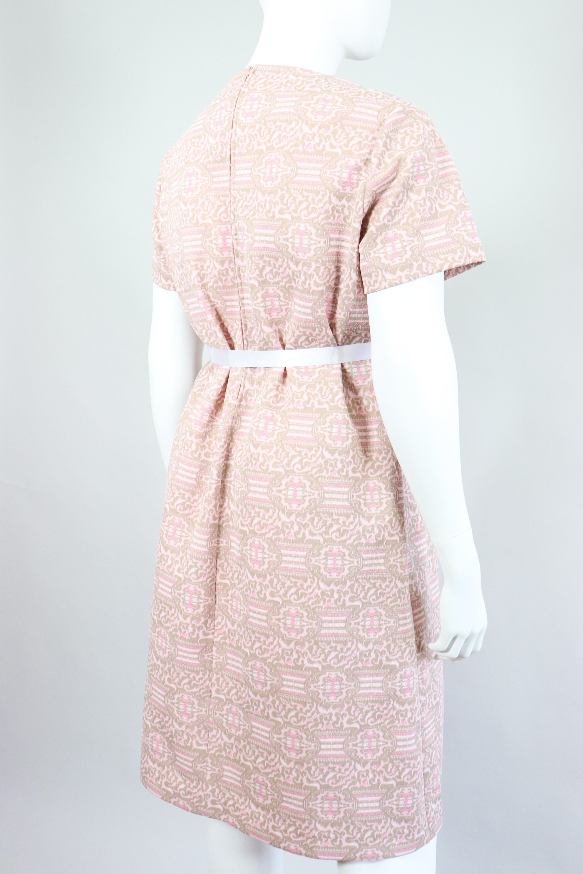 60s Mod Polyester Knit Dress Jumper 1960s Baby Pastel Pink | Etsy