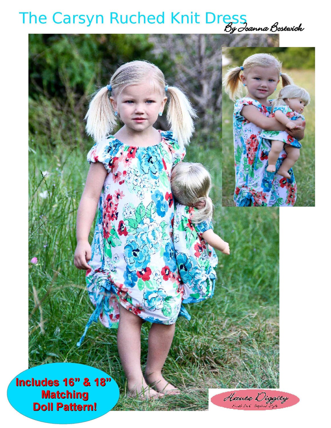 Sewing Pattern Tutorial the Carsyn Knit Ruched Dress Sizes - Etsy