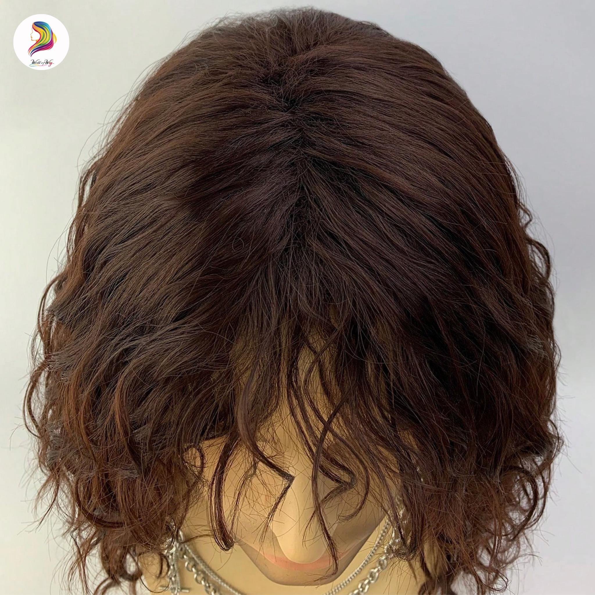 Men's Long Curled Wig, Natural Curly Wig for Men, Long Men's Wig ...