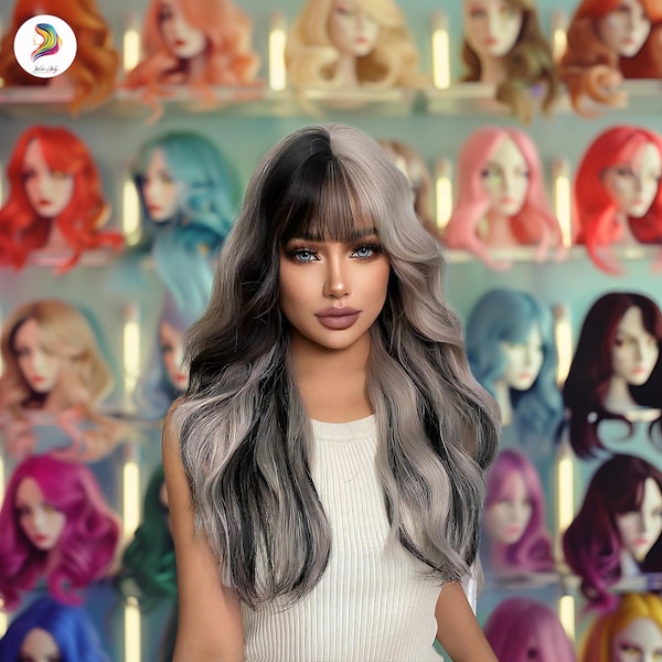 Two Tone Wig - Etsy