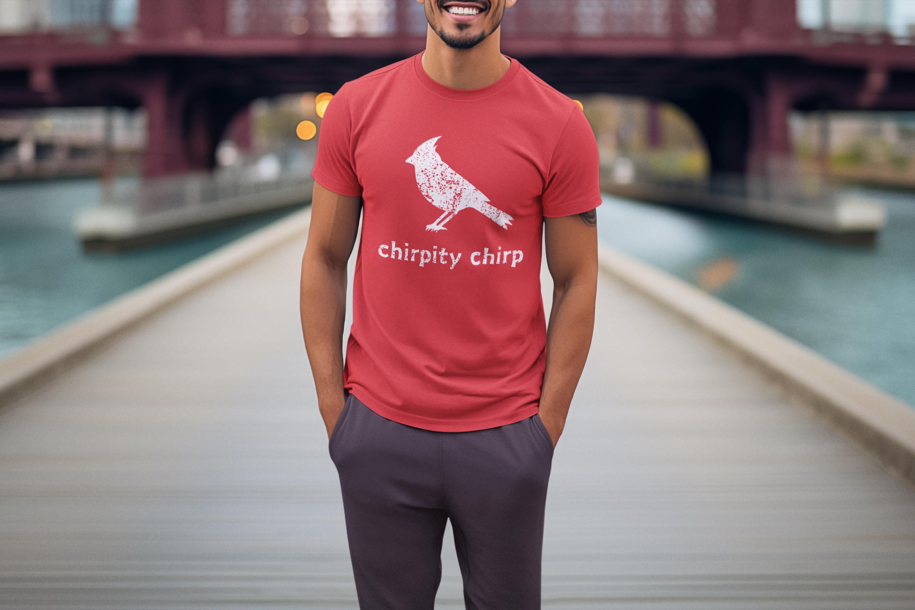 Cardinal Bird Shirt: Chirp Design, Bird Lover T-shirt, Bird Nerd ...