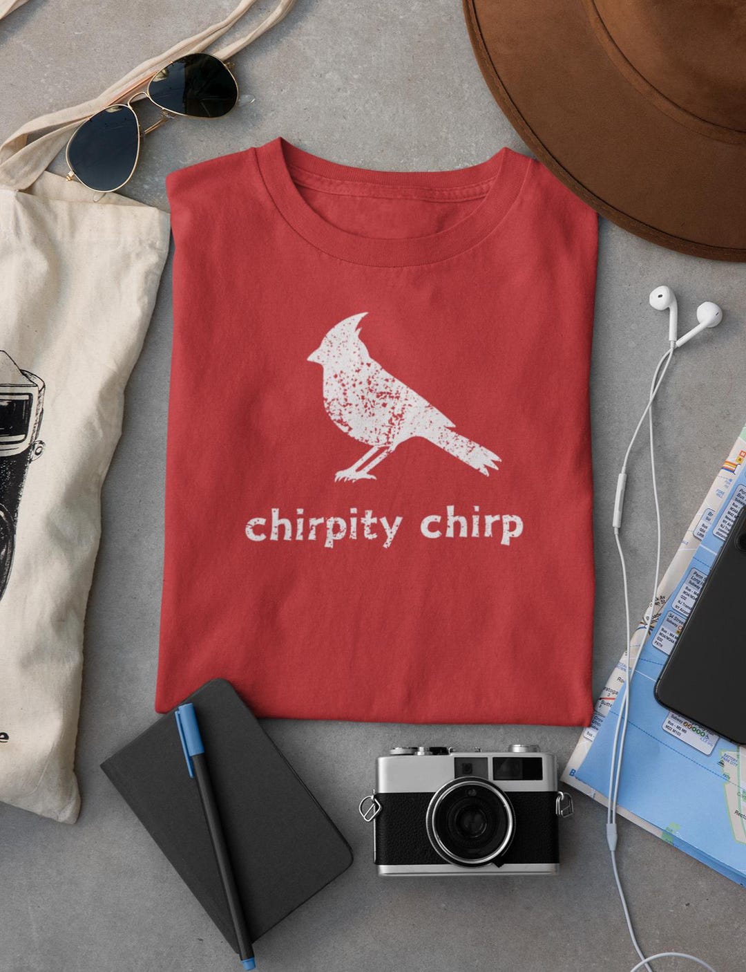 Cardinal Bird Shirt: Chirp Design, Bird Lover T-shirt, Bird Nerd ...