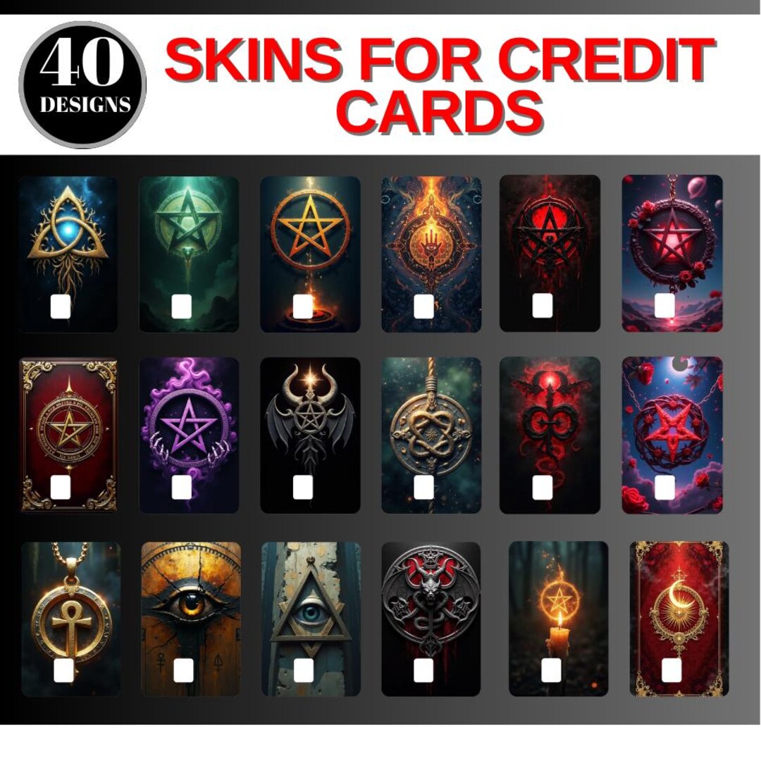 Credit Card Skin - Printable Card Sticker - DIY Credit Card Sticker ...