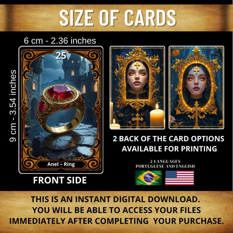Oracle of the Medieval Secrets - Oracle Lenormand - Lenormand Deck ...