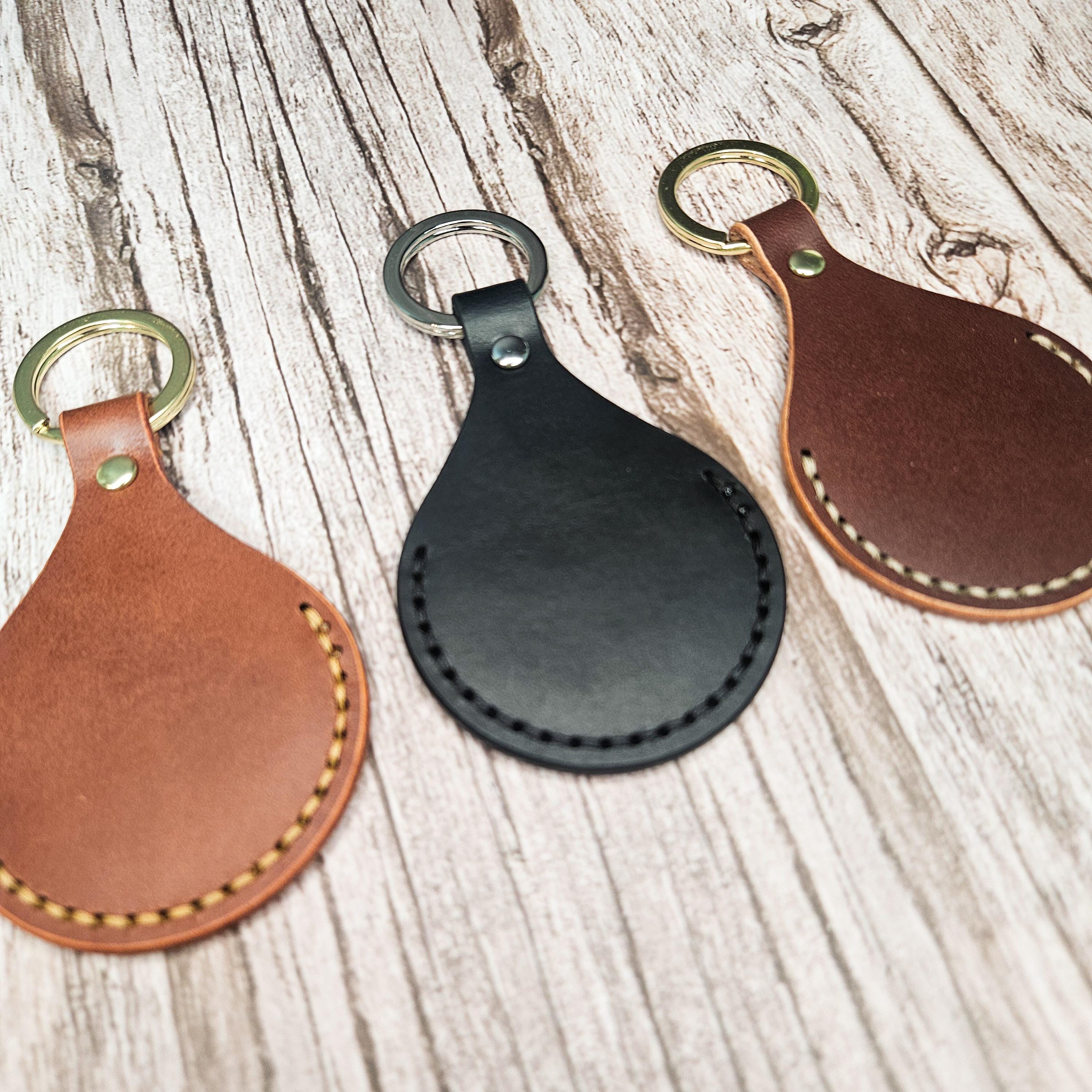 Leather Challenge Coin Holder Keychain | Sobriety Gift | Serenity ...
