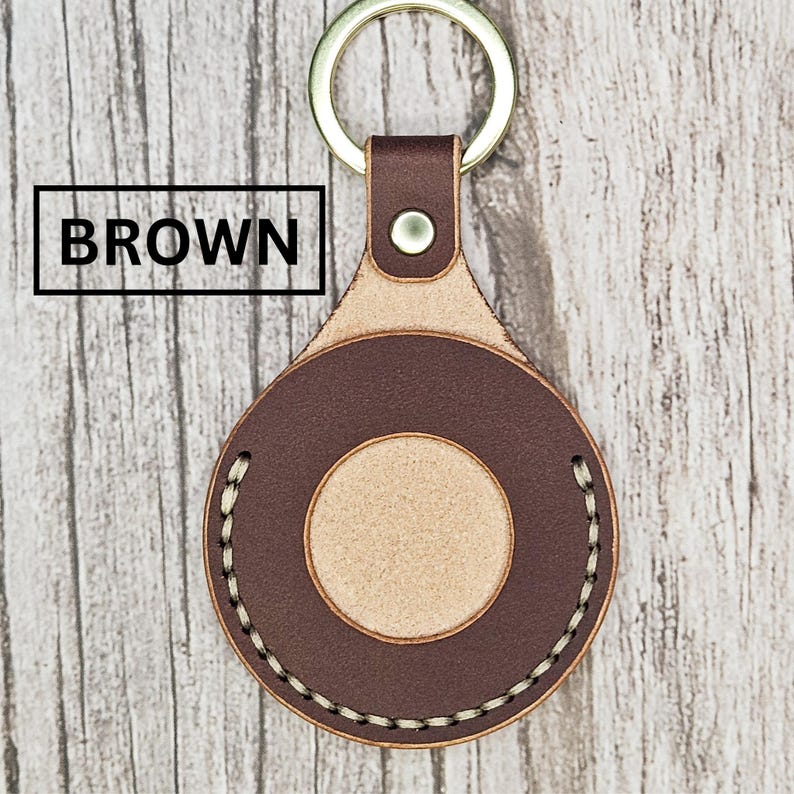 Leather Challenge Coin Holder Keychain | Sobriety Gift | Serenity ...