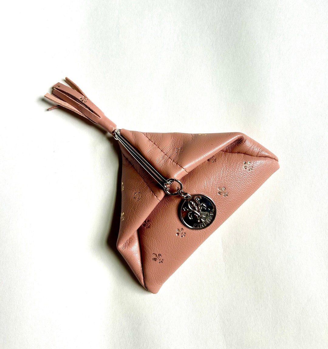 Dusty Pink Italian Leather Fold Coin Purse Made in Italy - Etsy