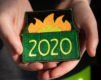 Dumpster Fire Patch - Etsy