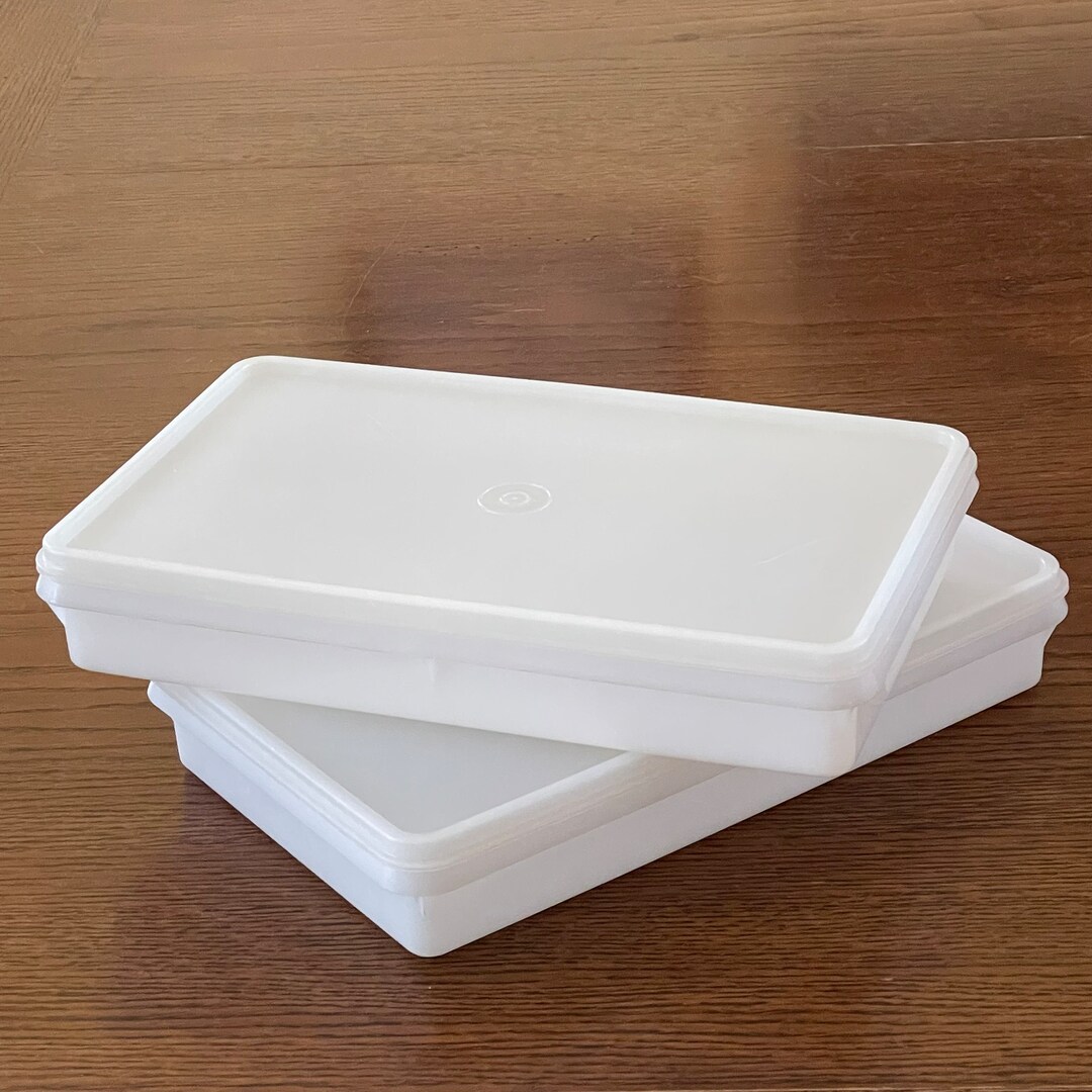 Tupperware Frosted White Deli Cold Cut Container 794 795 Choice of Two ...