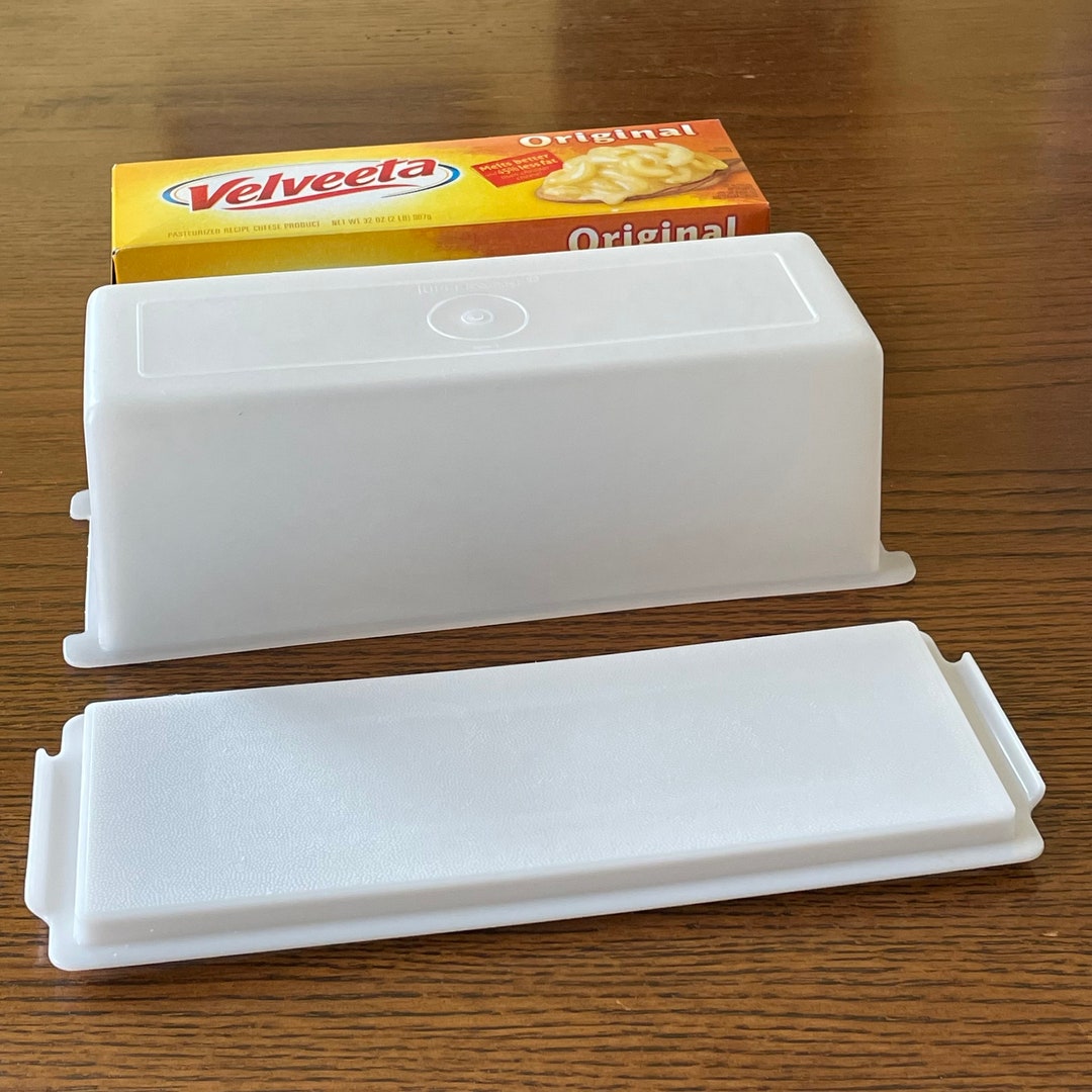 Tupperware Two Piece Cheese Keeper - 2 Pound Velveeta Cheese Storage ...