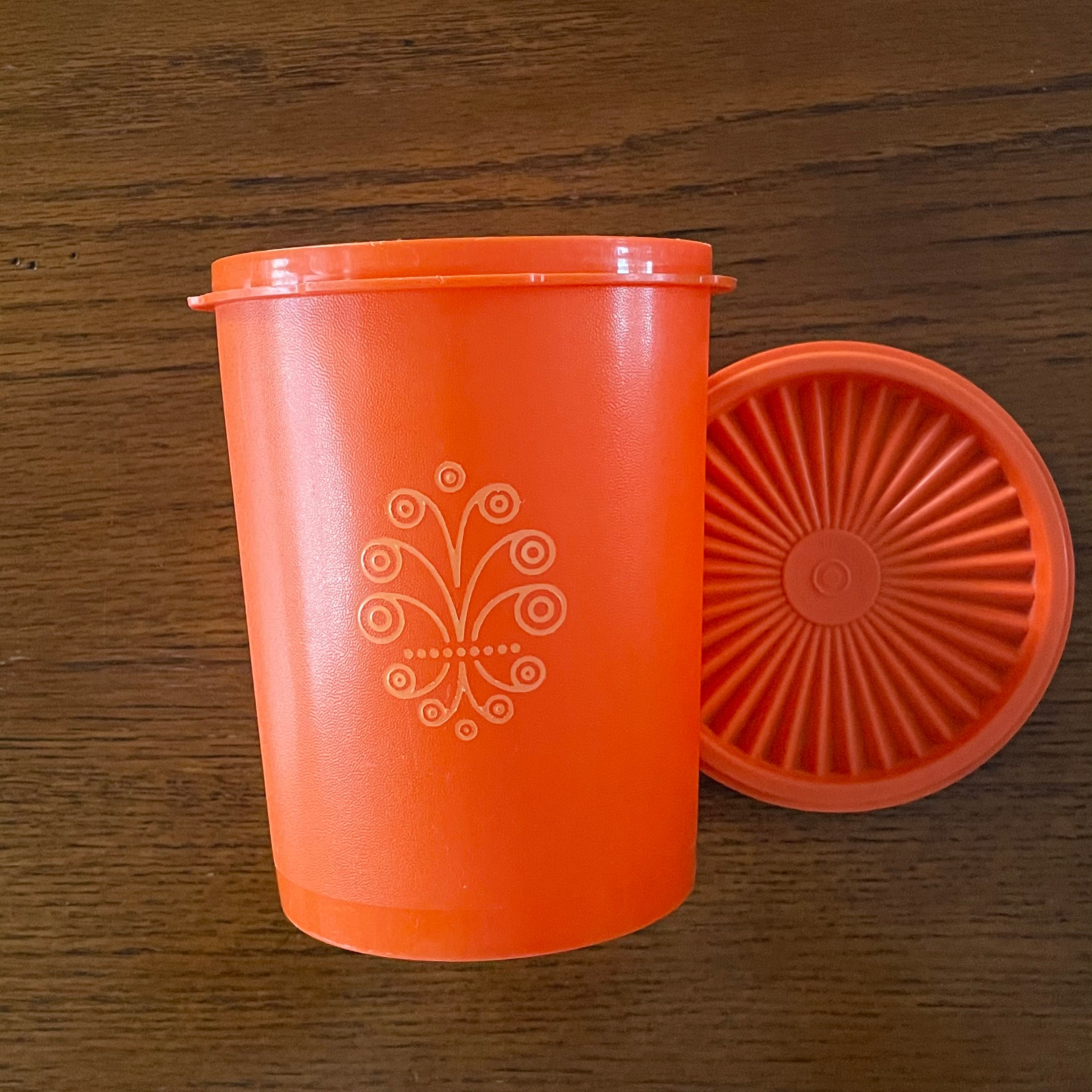 Orange Tupperware Canister Set for sale | Only 4 left at -60%