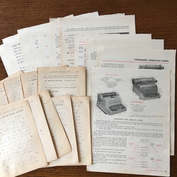 Typewriter Typing Book - Etsy