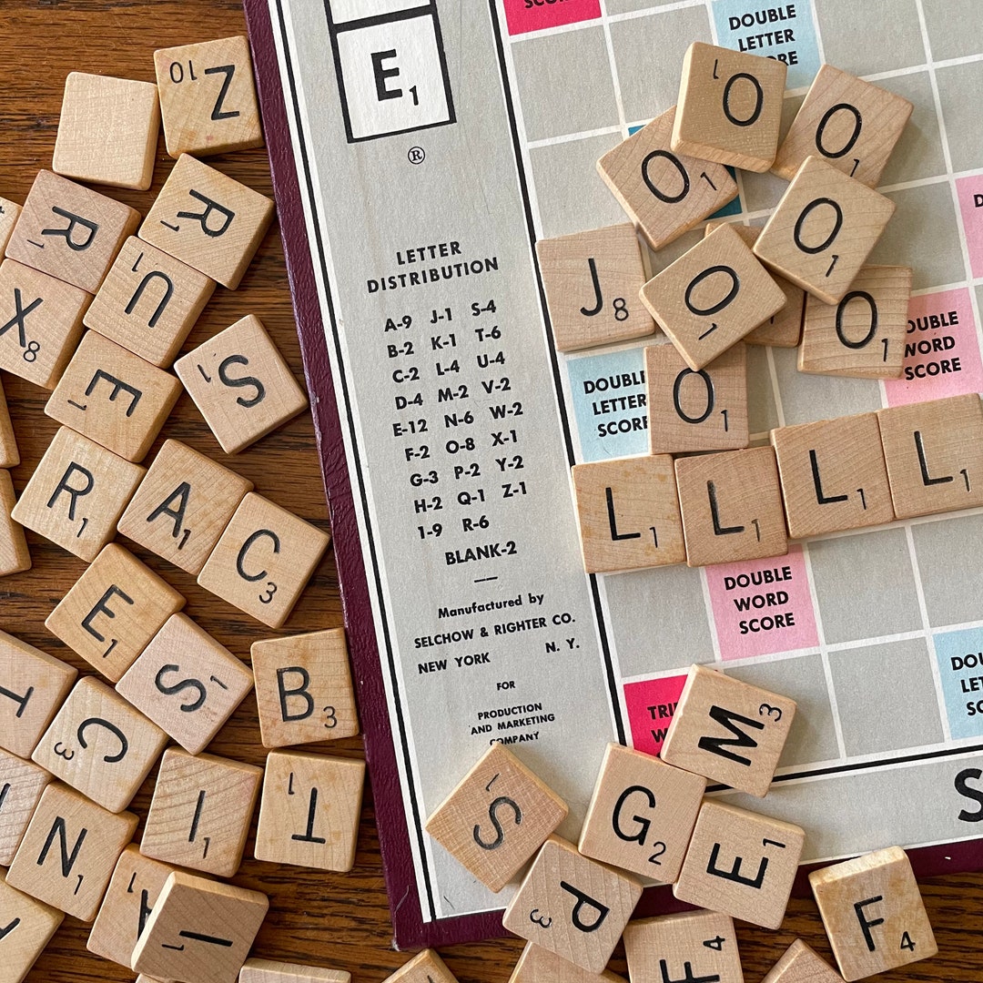 100 Original Scrabble Tiles - Etsy