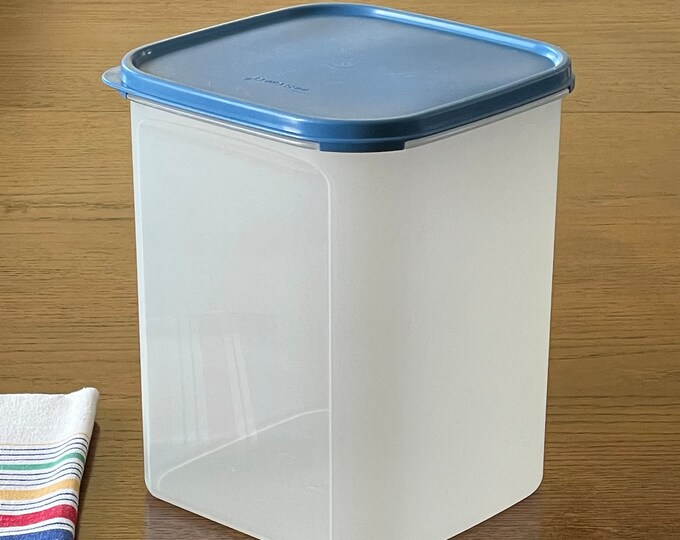 Tupperware #4 Square Modular Mate 23 Cup Capacity Clear Container 1622 ...