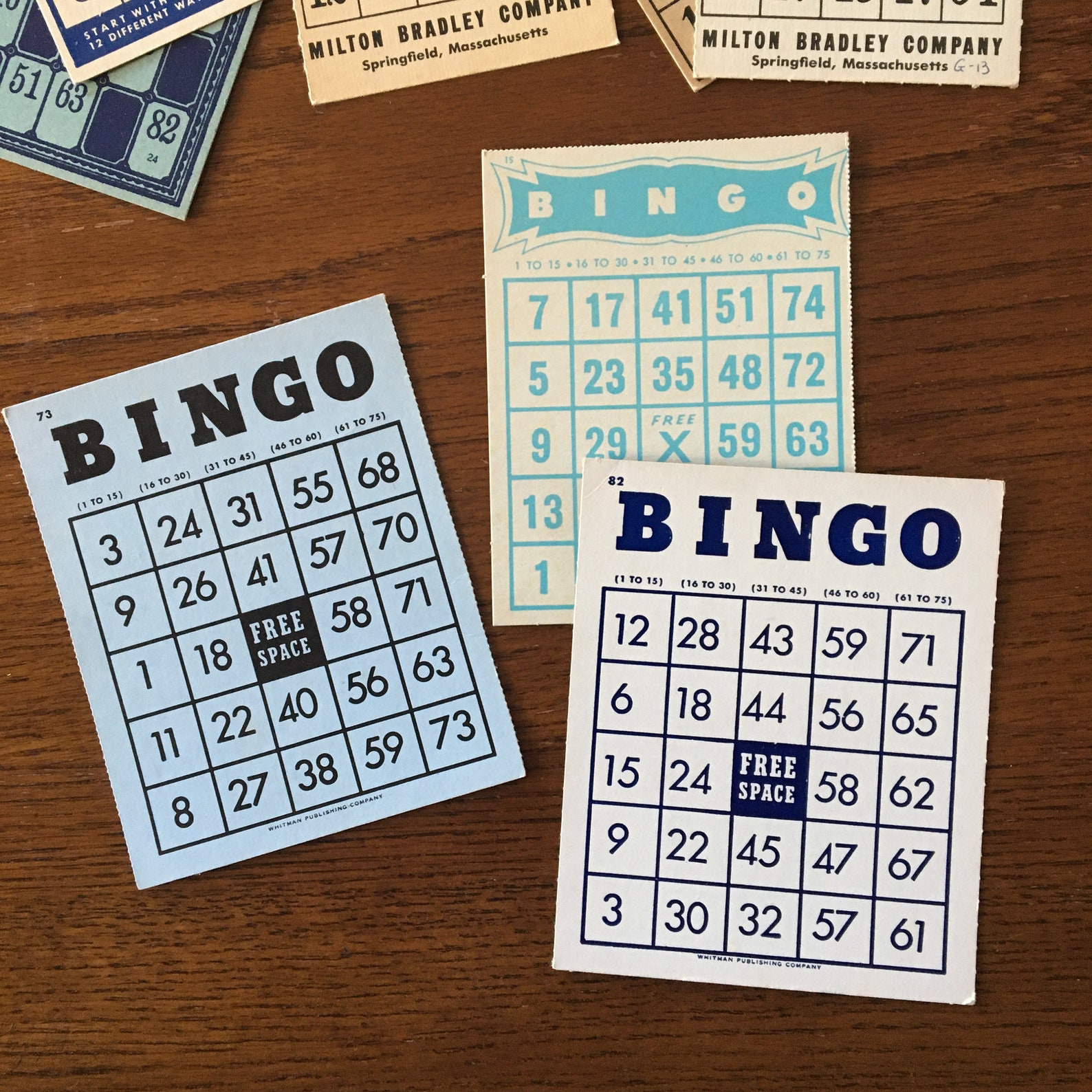 Vintage Bingo and Lotto Cards Pack of 8 Paper Arts Ephemera - Etsy