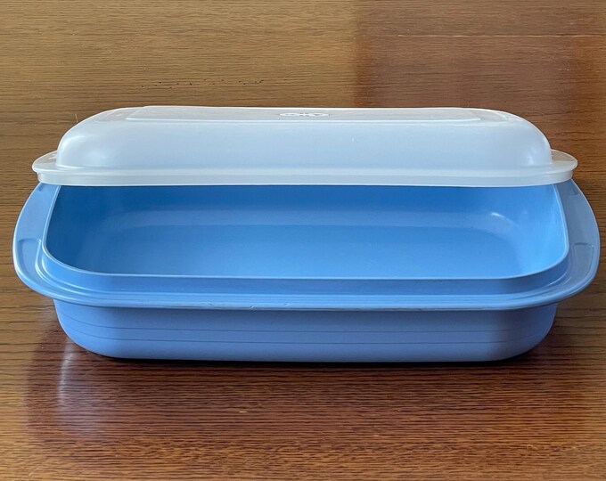 Rare Blue Tupperware Ultra 21 - 3 1/2 Quart Casserole Baking Pan 1742 ...