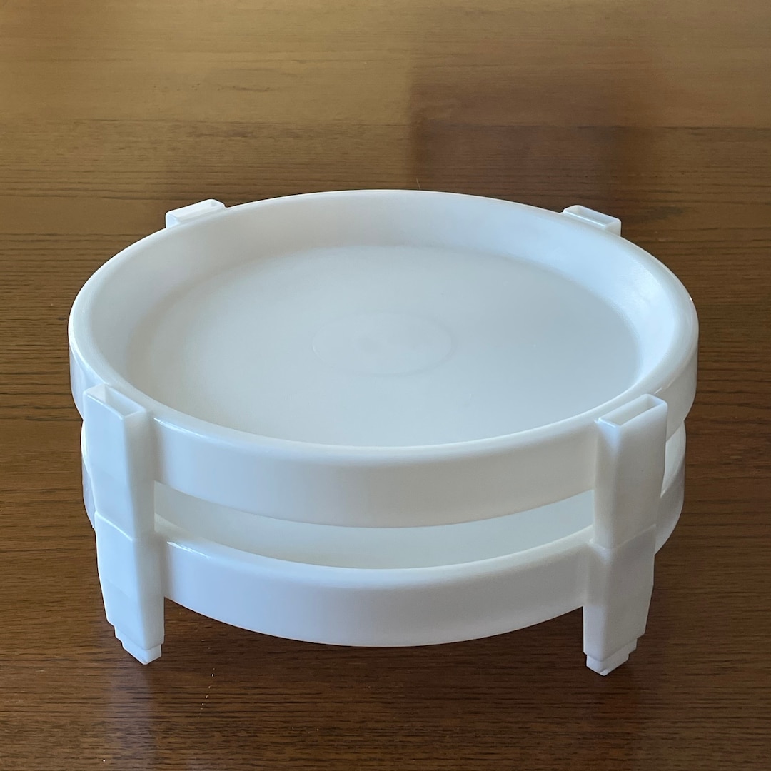 Set of 2 White Tupperware Divide-a-rack Pie Stackers Item 511 Fits ...
